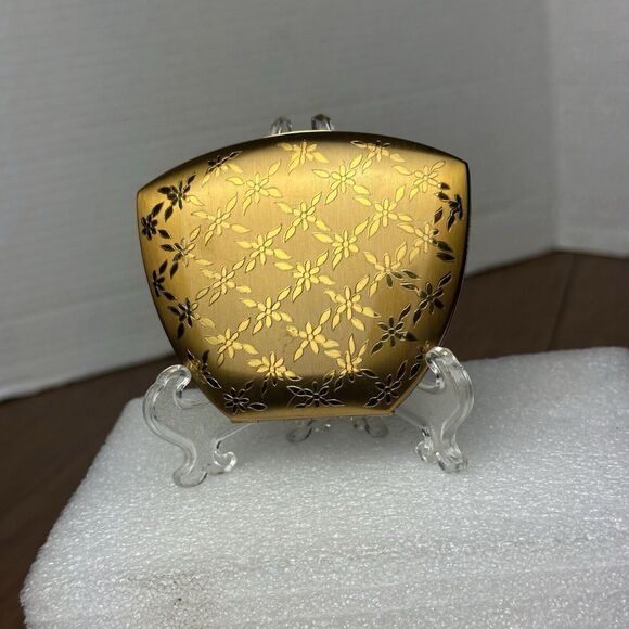 Elgin | Accessories | Vintage Elgin American Makeup Compact Gold ...